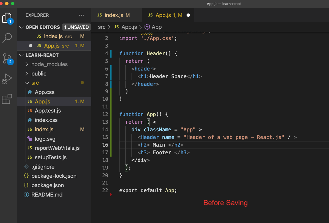 Getting Errors After Saving App js File In React js Lecture 11 Part 1 Video JavaScript Node 
